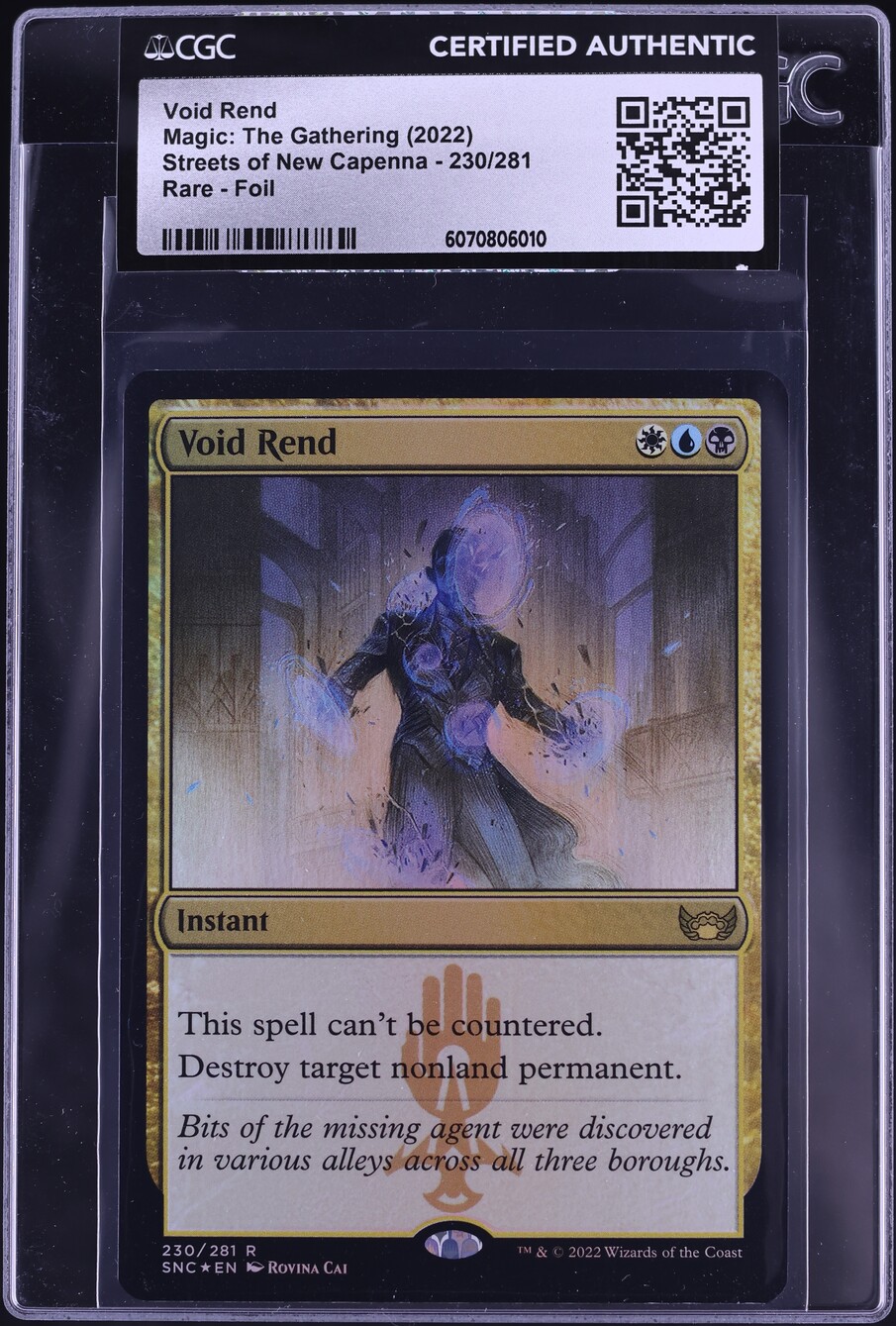 2022 Magic The Gathering MTG Streets Of New Capenna Foil Void Rend #230 ...