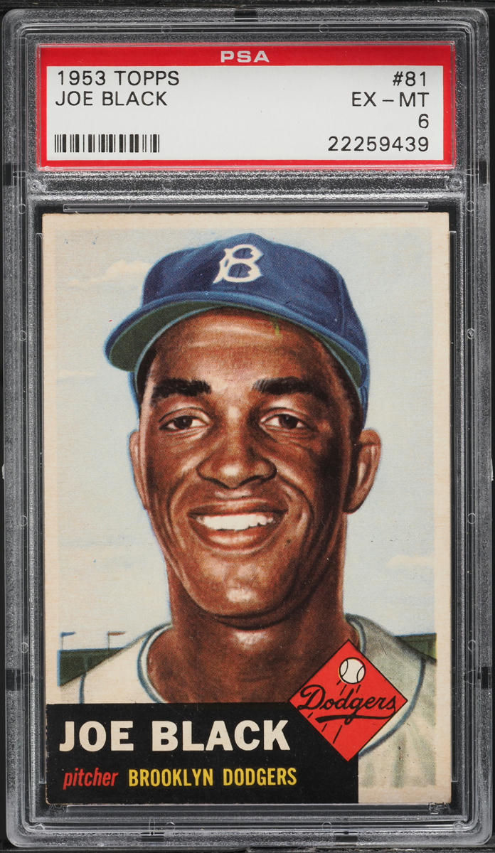 1953 Topps Joe Black #81 PSA 6 EXMT on Fanatics Collect