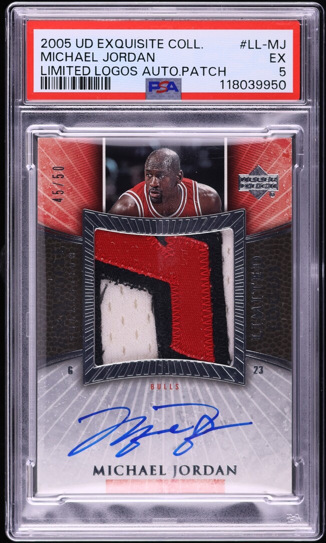 2005 Exquisite Collection Limited Logos Michael Jordan PATCH AUTO /50 ...