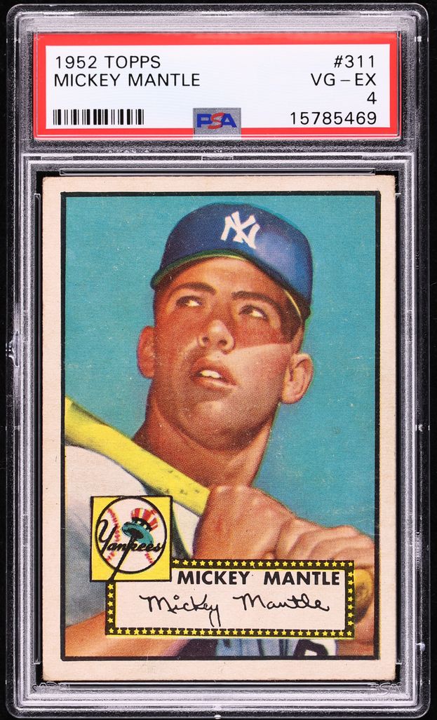 1952 Topps Mickey Mantle #311 PSA 4 VGEX on Fanatics Collect