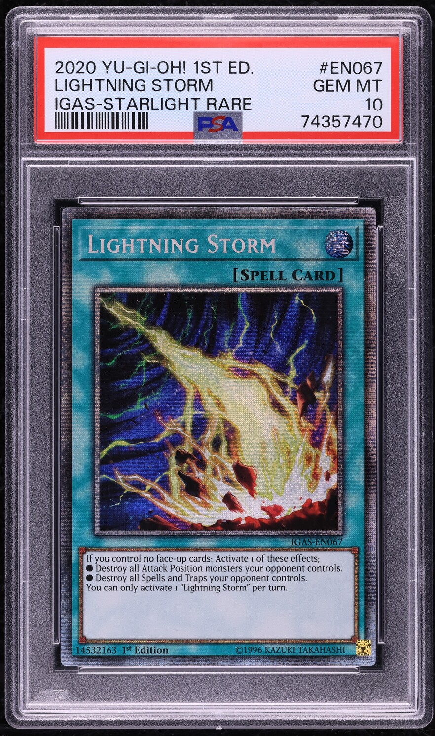 2020 Yu-Gi-Oh! IGAS 1st Ed Starlight Rare Lightning Storm #IGAS-EN067 ...