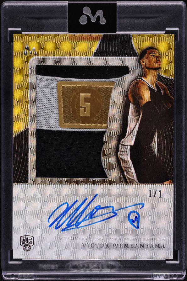 2023 Topps Mercury Gold Foilfractor Victor Wembanyama RC PATCH AUTO 1/1 ...