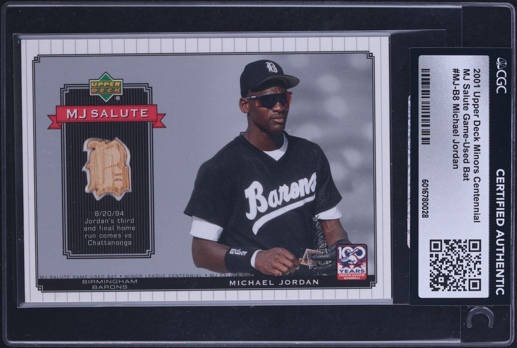 2001 Upper Deck Minors Centennial MJ Salute Michael Jordan PATCH #MJ-B8 ...