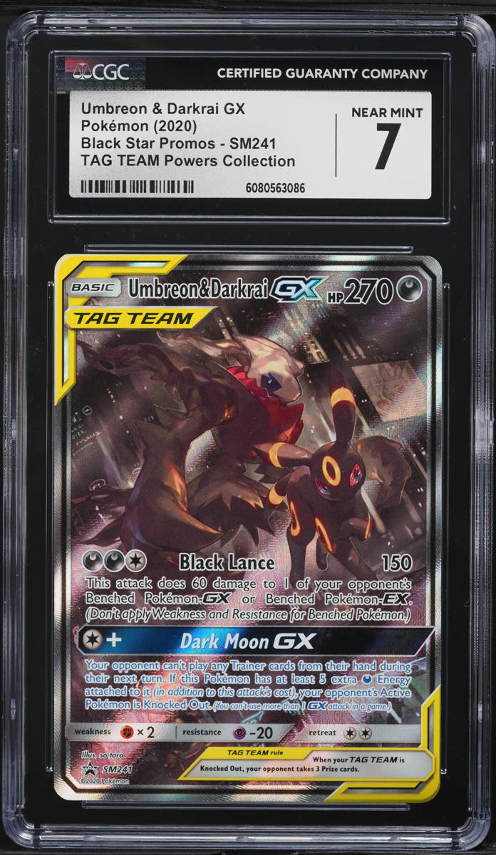 2020 Pokemon SM Promo Tag Team Powers Umbreon & Darkrai GX CGC 7 NRMT ...