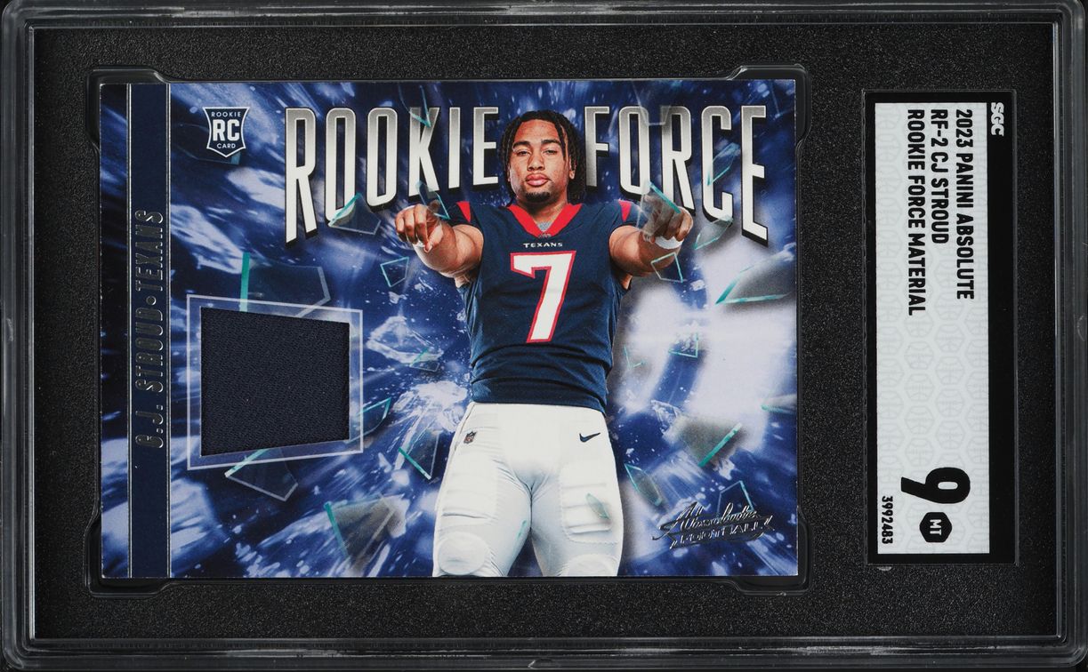 2023 Absolute Force CJ Stroud ROOKIE PATCH #RF-2 SGC 9 MINT on Fanatics ...
