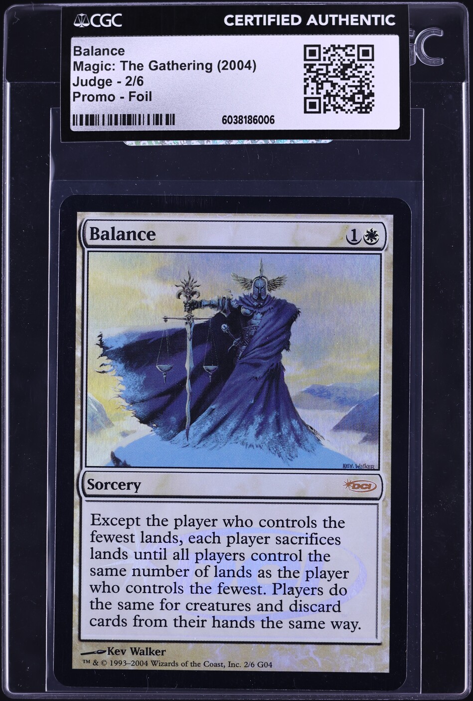 2004 Magic The Gathering MTG Judge Foil Balance #2 CGC AUTH on Fanatics ...