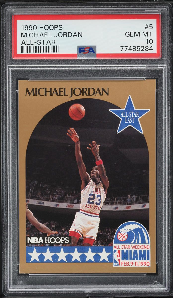 1990 Hoops Michael Jordan ALL-STAR #5 PSA 10 GEM MINT on Fanatics Collect