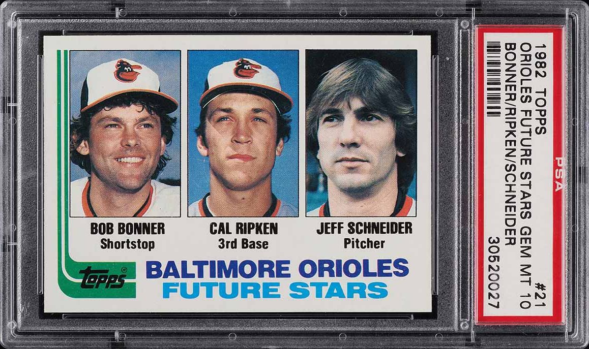 1982 Topps Cal Ripken Jr. ROOKIE #21 PSA 10 GEM MINT on Fanatics Collect