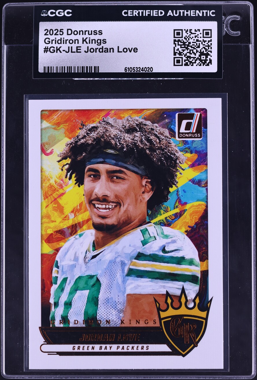 2025 Donruss Gridiron Kings Jordan Love #GK-JLE CGC AUTH on Fanatics ...
