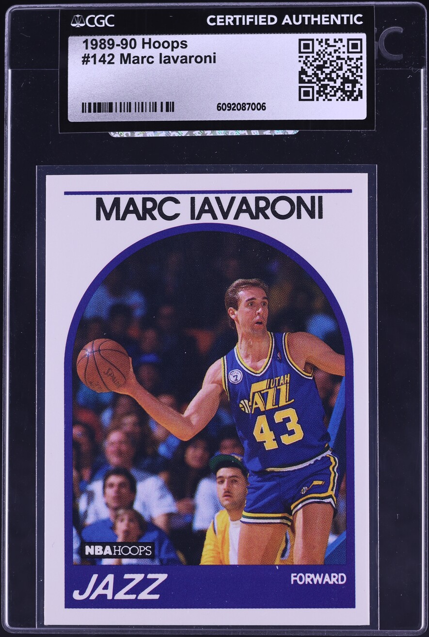 1989 Hoops Marc Iavaroni #142 CGC AUTH on Fanatics Collect