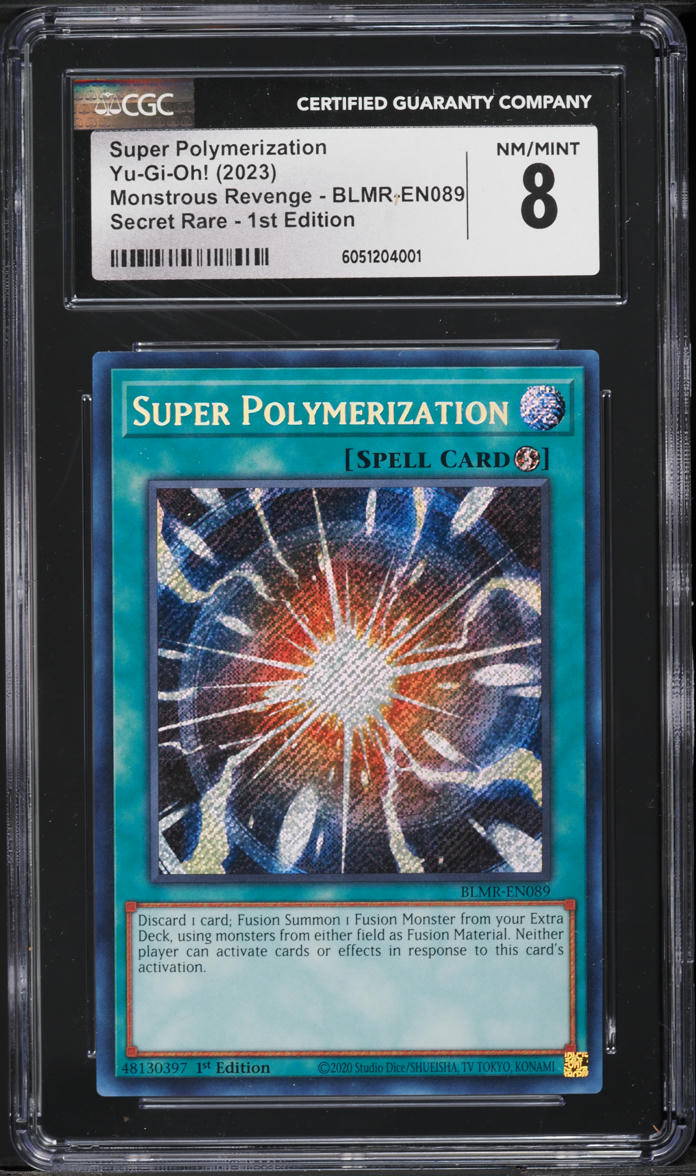 2023 Yu-Gi-Oh! Monstrous Revenge 1st Ed Super Polymerization #BLMR-EN089 CGC 8 on Fanatics Collect