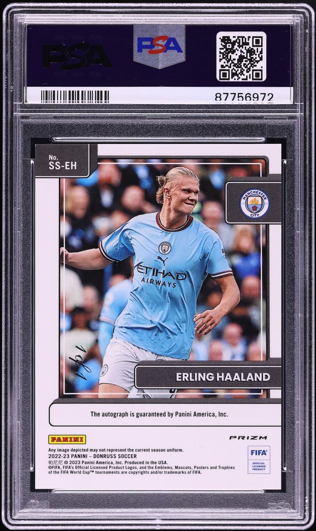 2022 Donruss FIFA Signature Series Dragon Erling Haaland AUTO 1/1 #SS ...