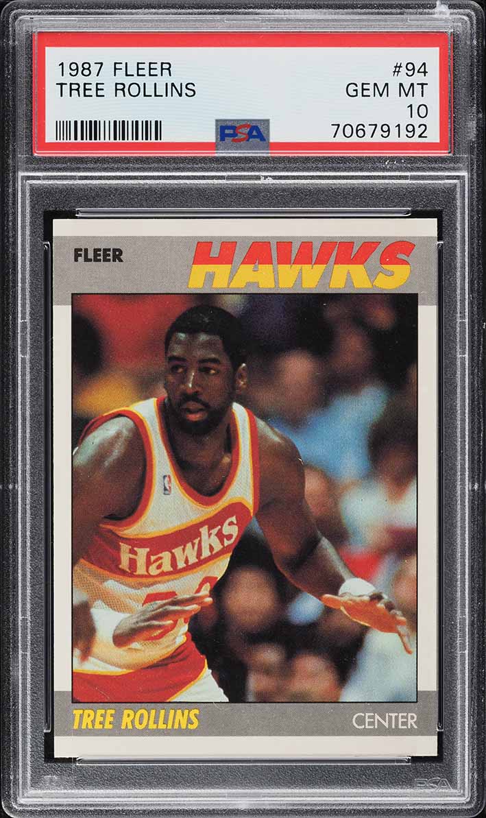 1987 Fleer Basketball Tree Rollins #94 PSA 10 GEM MINT on Fanatics Collect