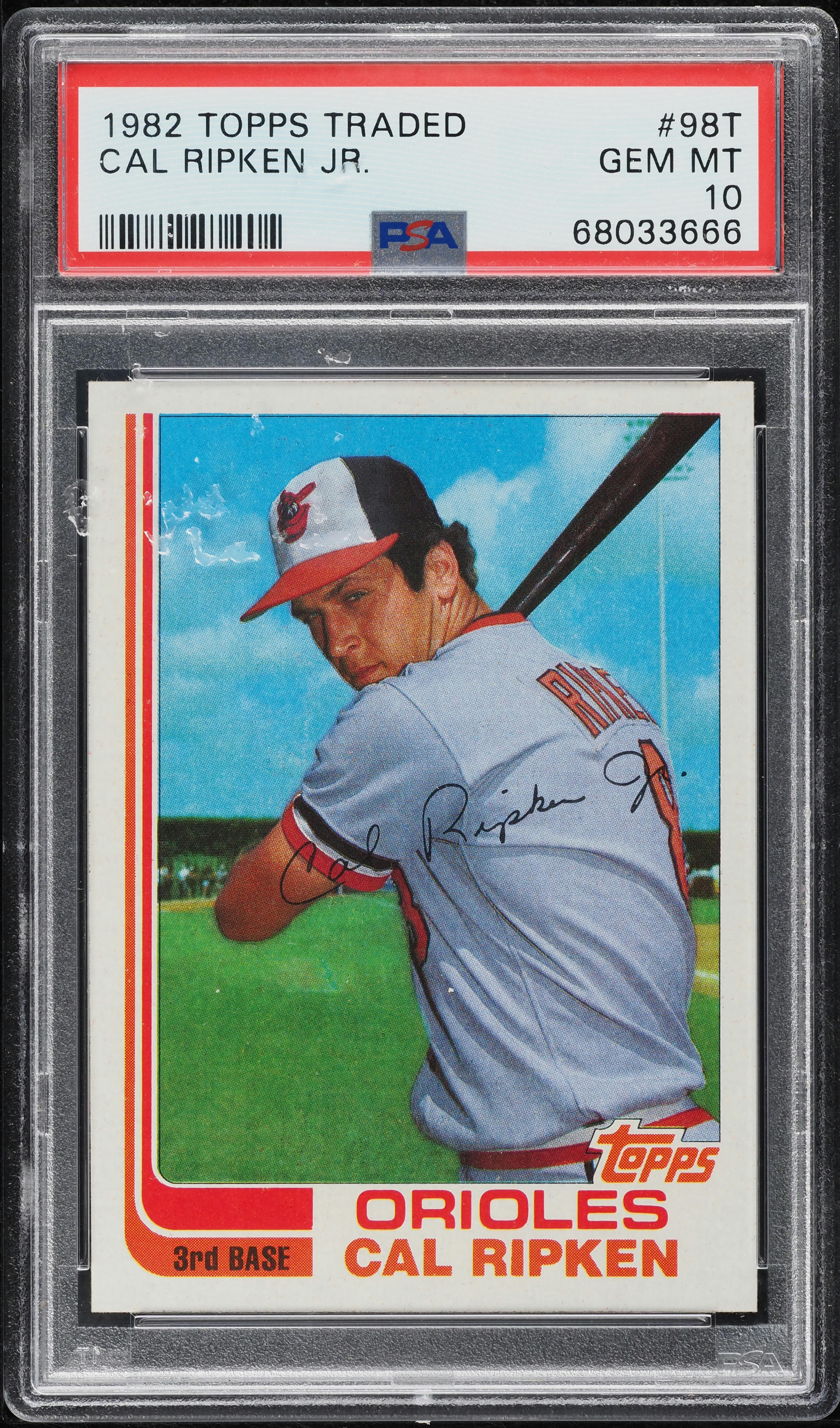 1982 Topps Traded Cal Ripken Jr. ROOKIE #98T PSA 10 GEM MINT on ...