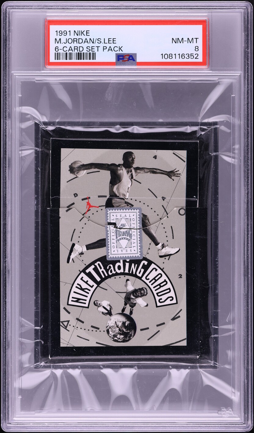 1991 Nike 6-Card Set Pack Michael Jordan Spike Lee PSA 8 NM-MT on ...