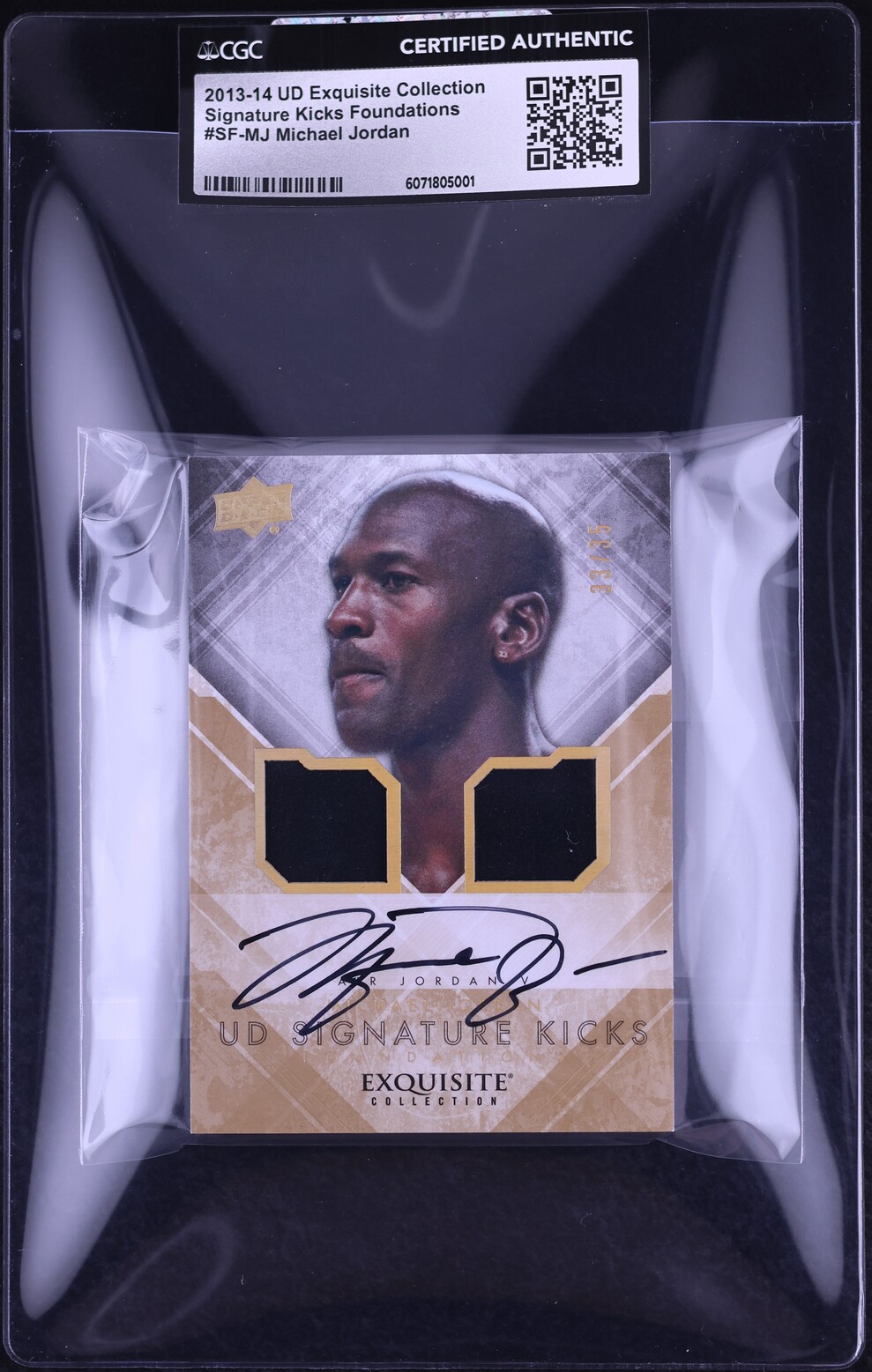2013 Exquisite Collection Signature Kicks Michael Jordan PATCH AUTO /35 ...