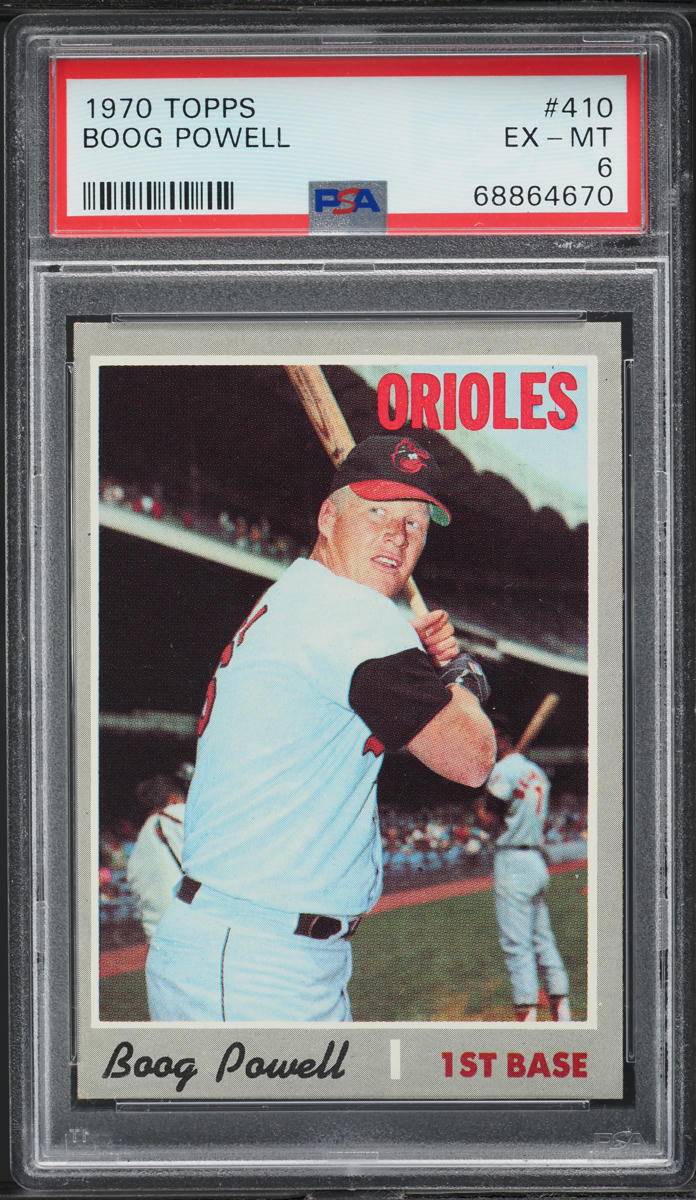 1970 Topps Boog Powell #410 PSA 6 EXMT on Fanatics Collect