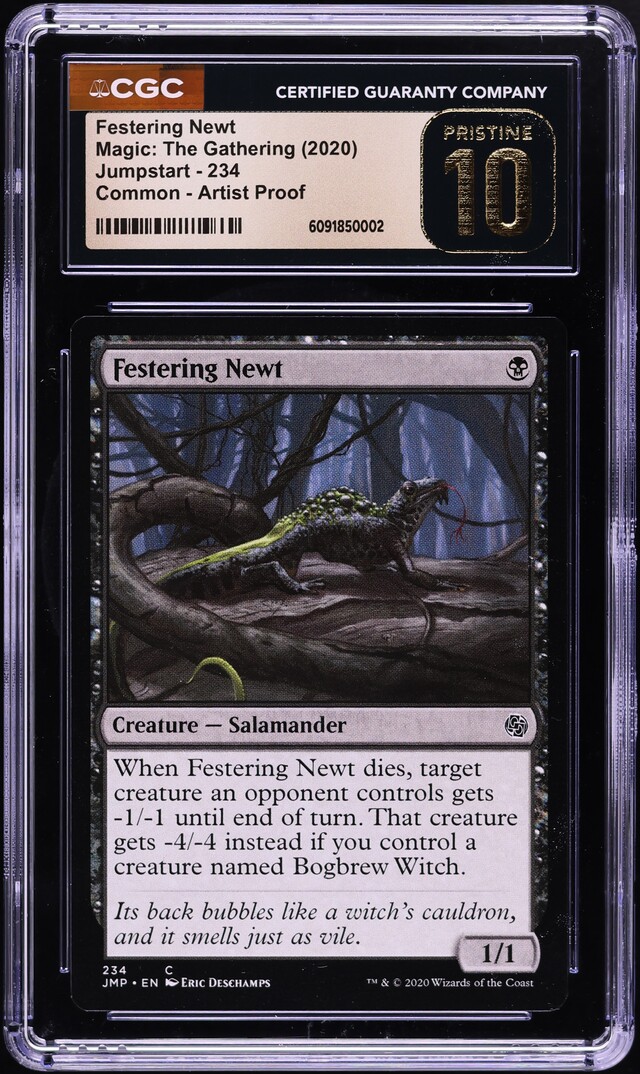 2020 Magic The Gathering MTG Jumpstart Artist Proof Festering Newt #234 ...