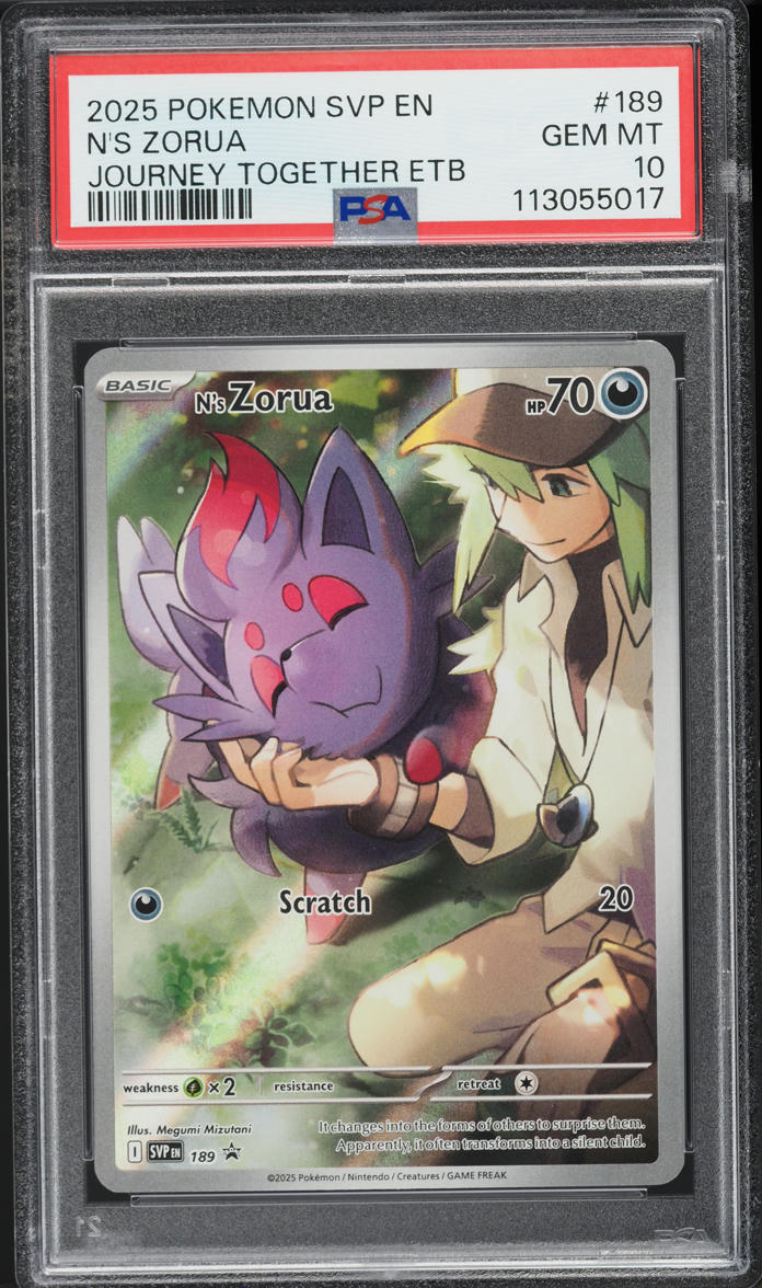 2025 Pokemon SV Black Star Promo Journey Together ETB N's Zorua #189 ...