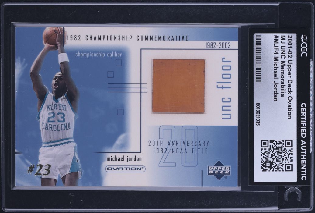2001 Upper Deck Ovation MJ UNC Michael Jordan PATCH #MJF5 CGC AUTH on ...