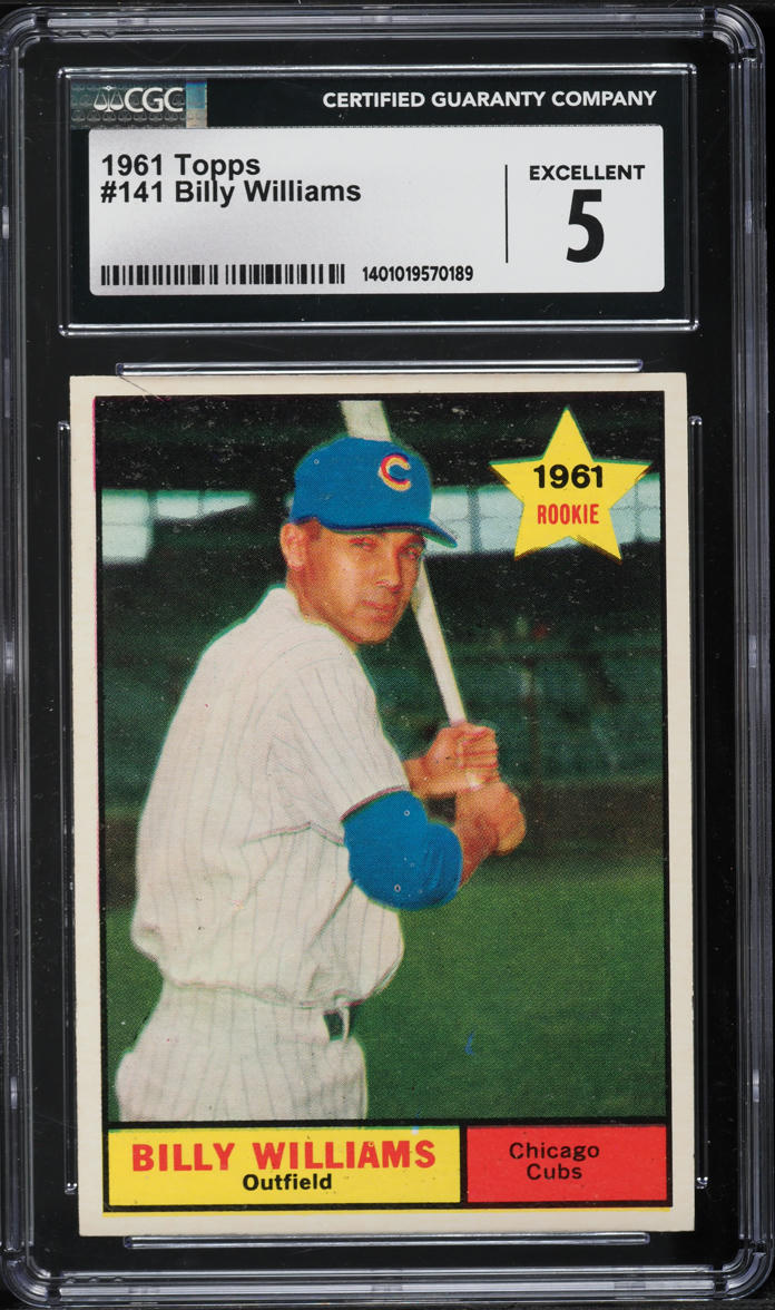 1961 Topps Billy Williams ROOKIE #141 CGC 5 EX on Fanatics Collect