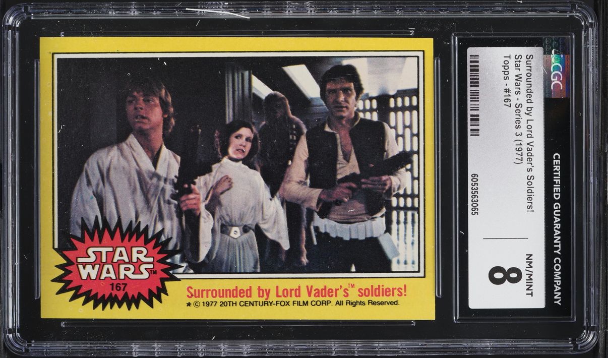 1977 Topps Star Wars Series 3 Surrounded By Lord Vader's Soldiers! #167 ...