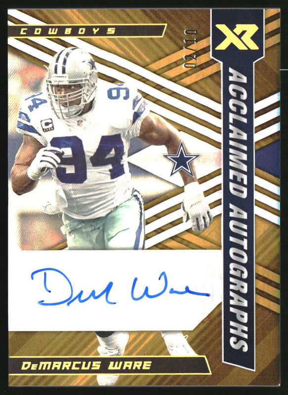 2022 Panini XR Acclaimed Autograph Gold #ACA-DW DeMarcus Ware Autograph ...