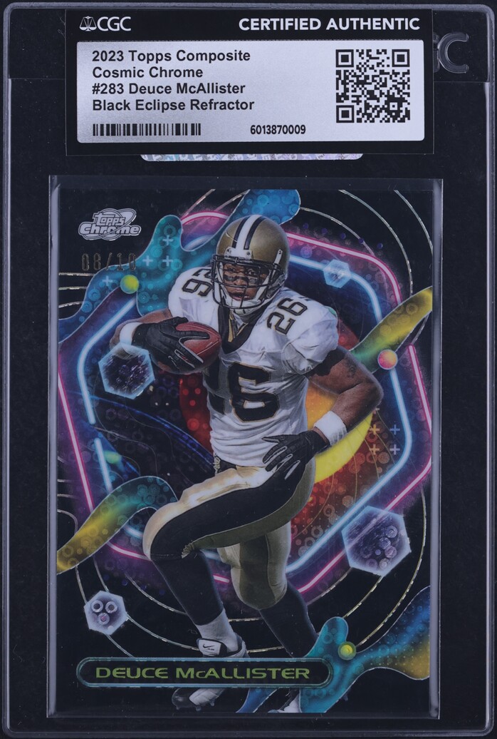 2023 Topps Composite Black Eclipse Refractor Deuce McAllister /10 #283 ...