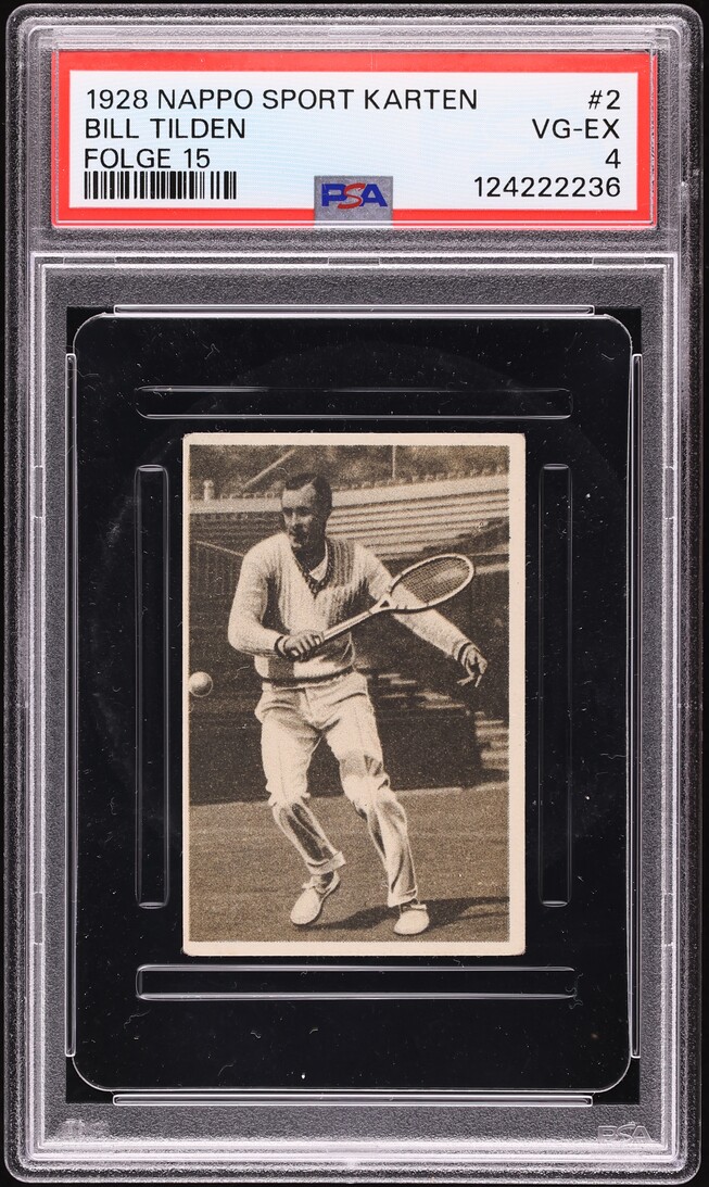 1928 Nappo Sport Karten Folge 15 Bill Tilden #2 PSA 4 VGEX on Fanatics ...