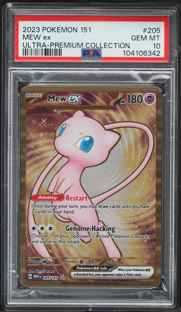 2023 Pokemon SV 151 Ultra Premium Collection Gold Rare Mew ex #205 PSA ...