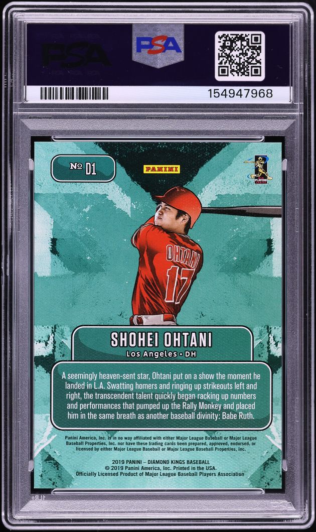 2019 Panini Diamond Kings Downtown Shohei Ohtani #D1 PSA 10 GEM MINT on ...