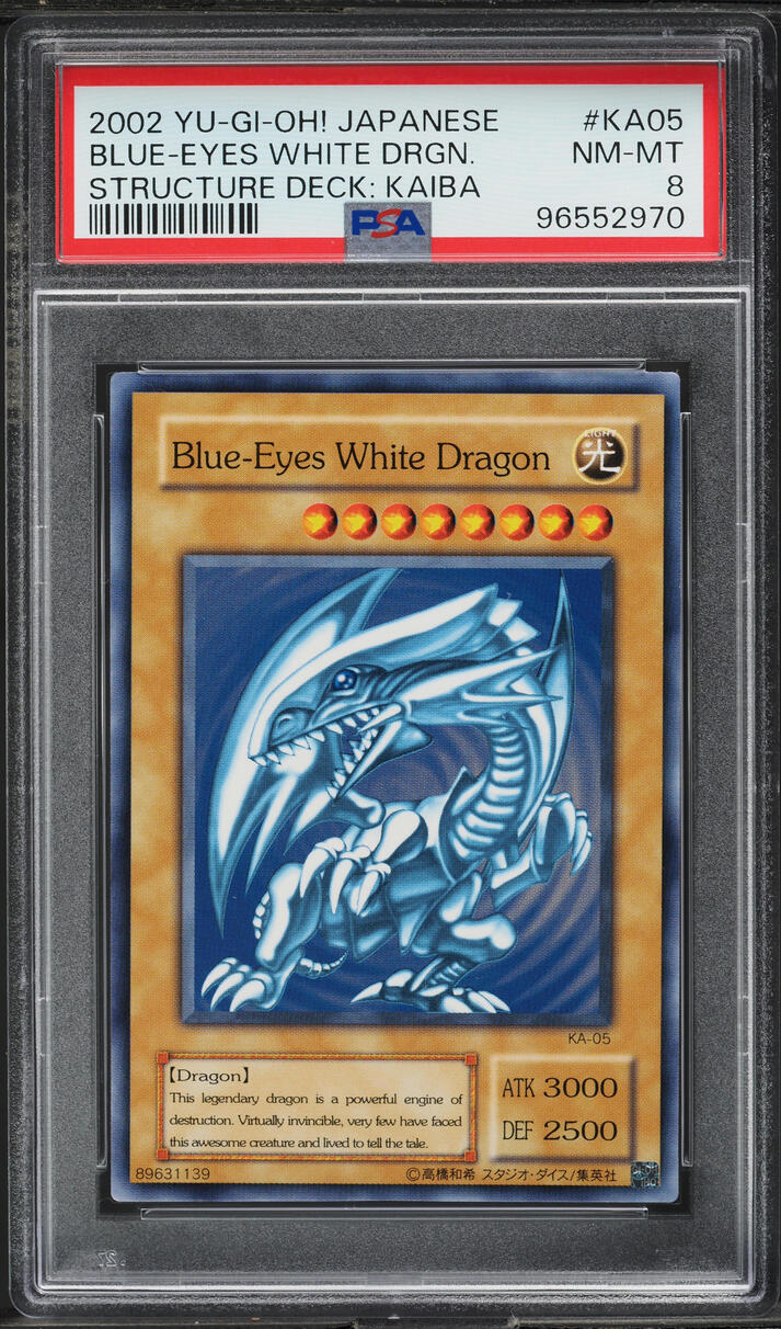 2002 Yu-Gi-Oh! Japanese Structure Deck Kaiba Blue-Eyes White Dragon #KA05 PSA 8 on Fanatics Collect