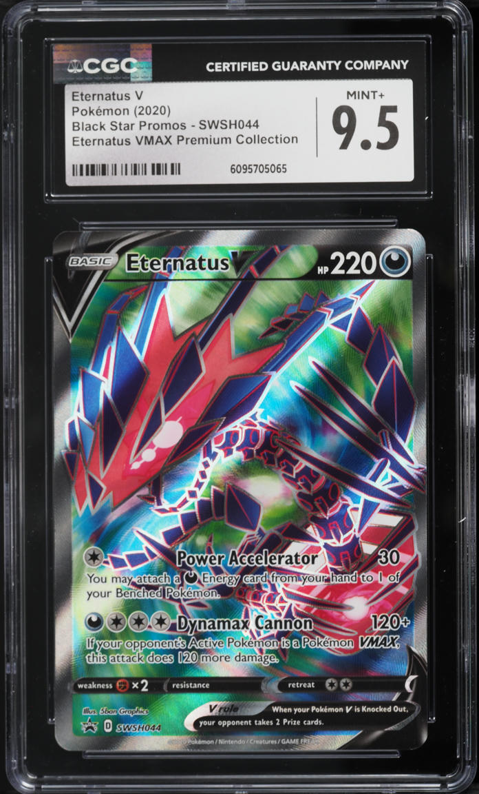 2020 Pokemon SWSH Black Star Promo Full Art Eternatus V #SWSH04 CGC 9.5 ...