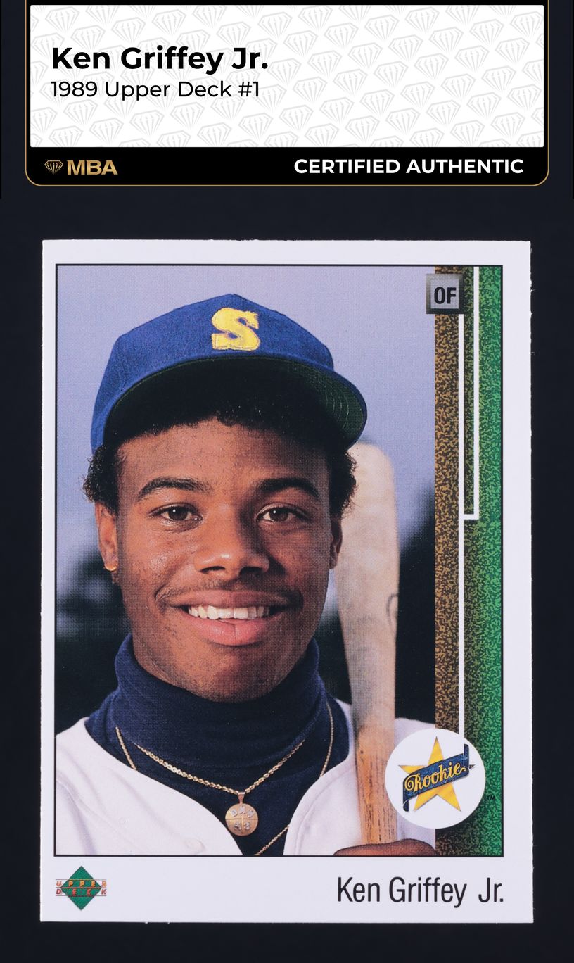 1989 Upper Deck Ken Griffey Jr. ROOKIE #1 MBA AUTH on Fanatics Collect