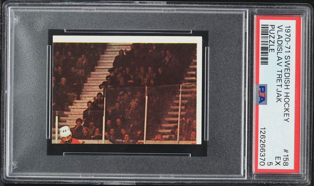 1970 Swedish Hockey Puzzle Vladislav Tretjak ROOKIE #158 PSA 5 EX on ...