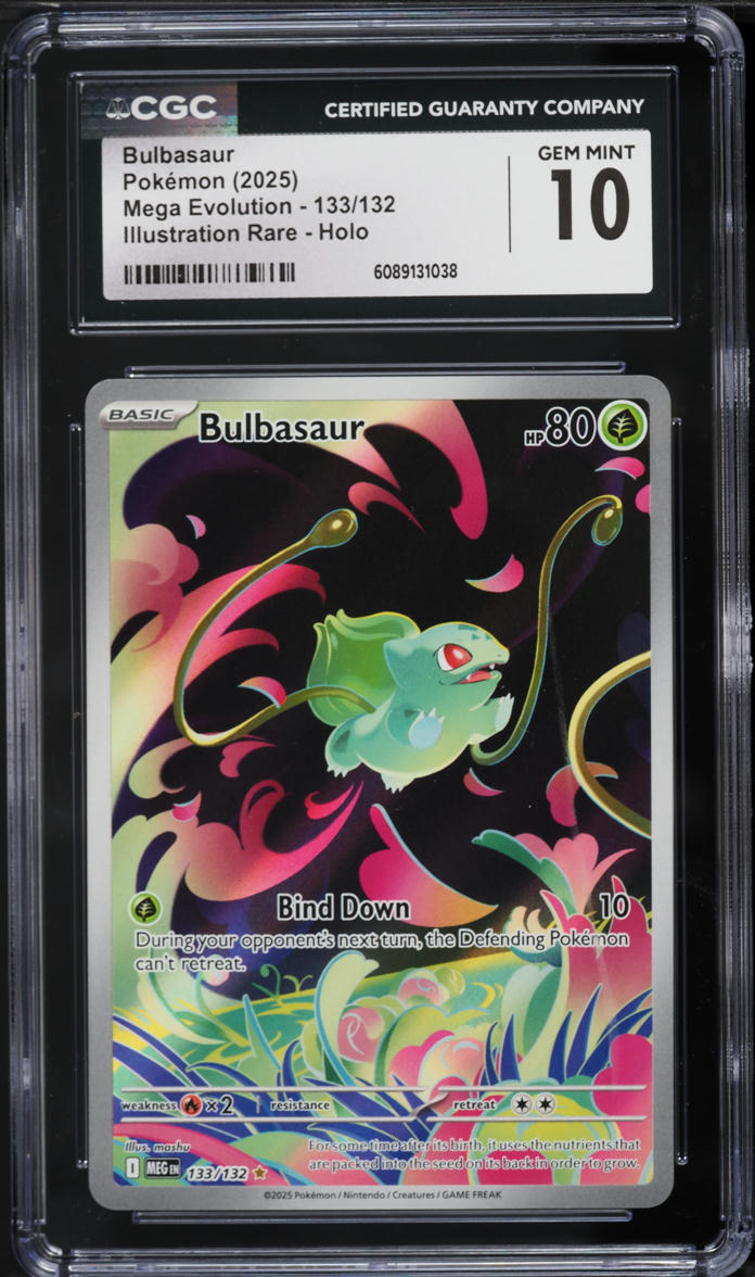 2025 Pokemon Mega Evolution IR Bulbasaur #133 CGC 10 GEM MINT on ...
