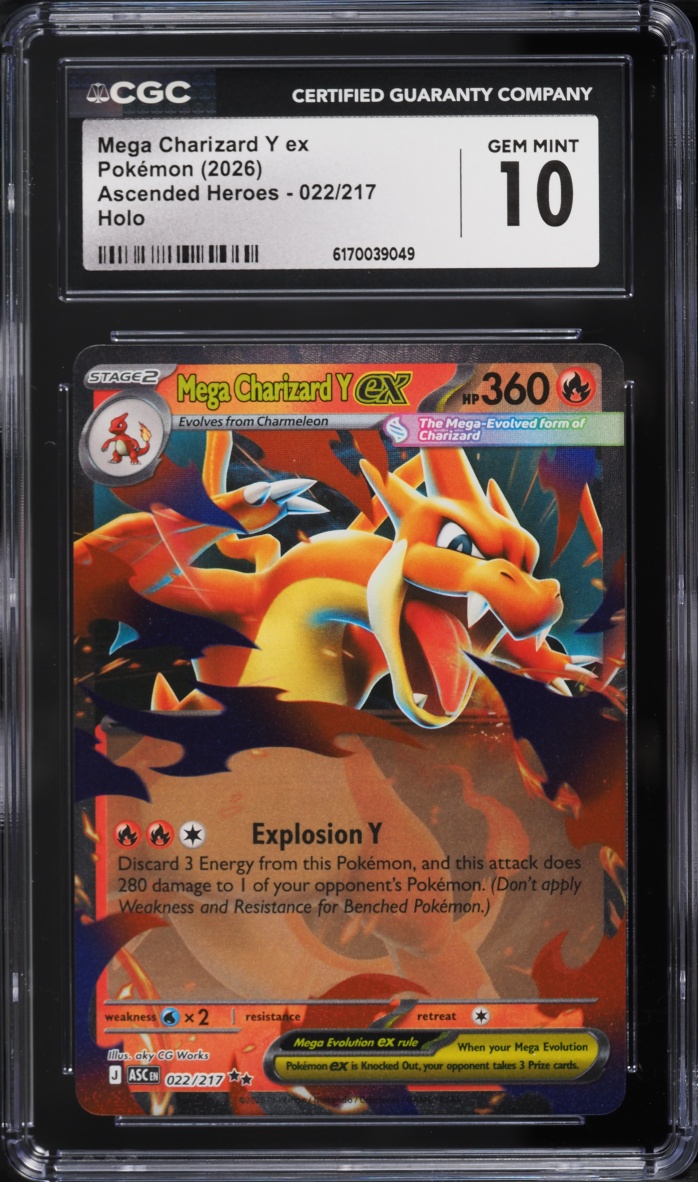 2026 Pokemon Mega Evolution Ascended Heroes Holo Mega Charizard Y Ex ...