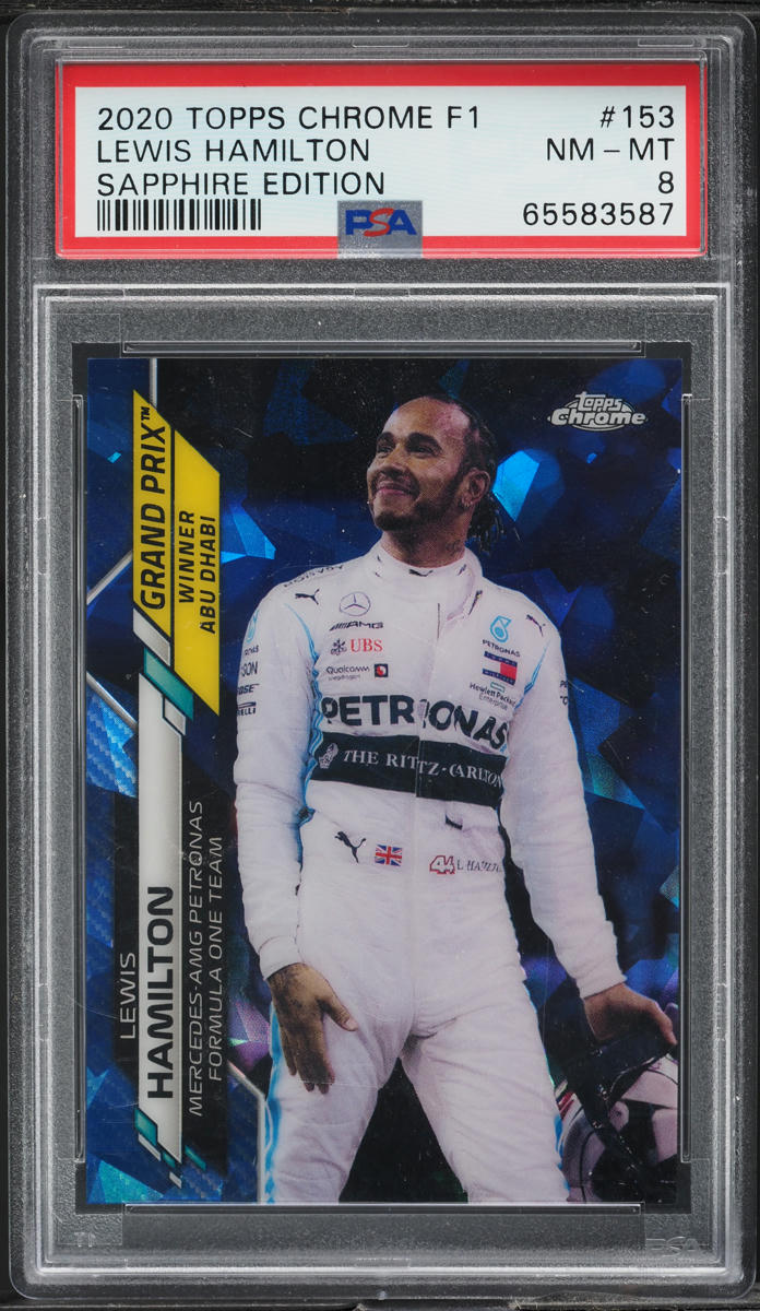 2020 Topps Chrome Formula 1 F1 Sapphire Edition Lewis Hamilton #153 PSA ...