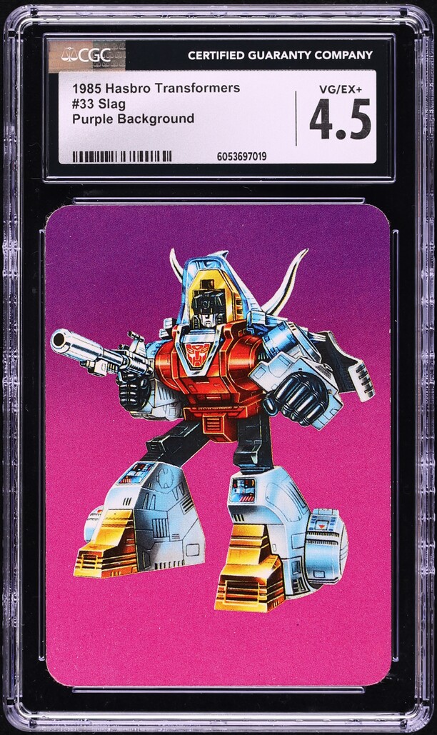 1985 Hasbro Transformers Purple Background Slag #33 CGC 4.5 VGEX+ on ...