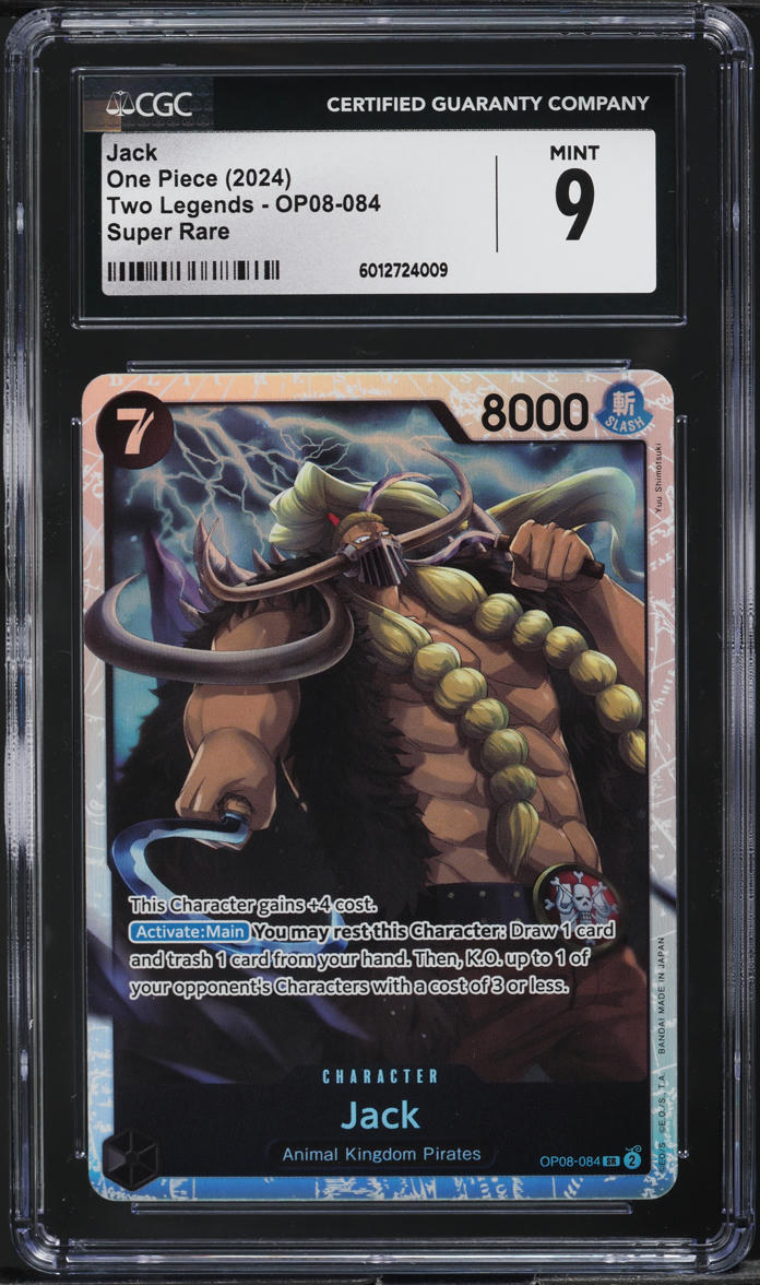 2024 One Piece Two Legends Jack #OP08-084 CGC 9 MINT on Fanatics Collect