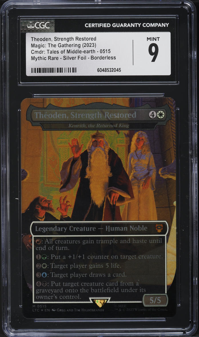 2023 MTG Tales Middle-Earth Silver Foil Borderless Theoden, Restored ...