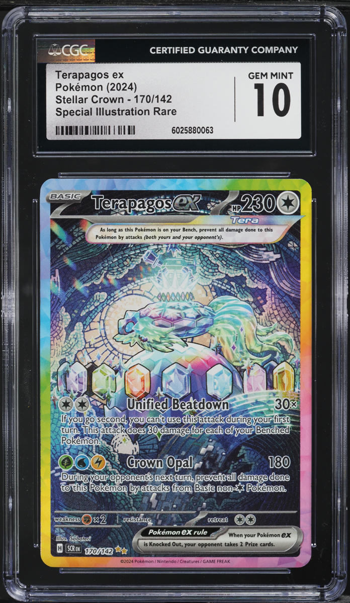 2024 Pokemon SV Stellar Crown Art Rare Terapagos ex #170 CGC 10 GEM MINT on Fanatics Collect