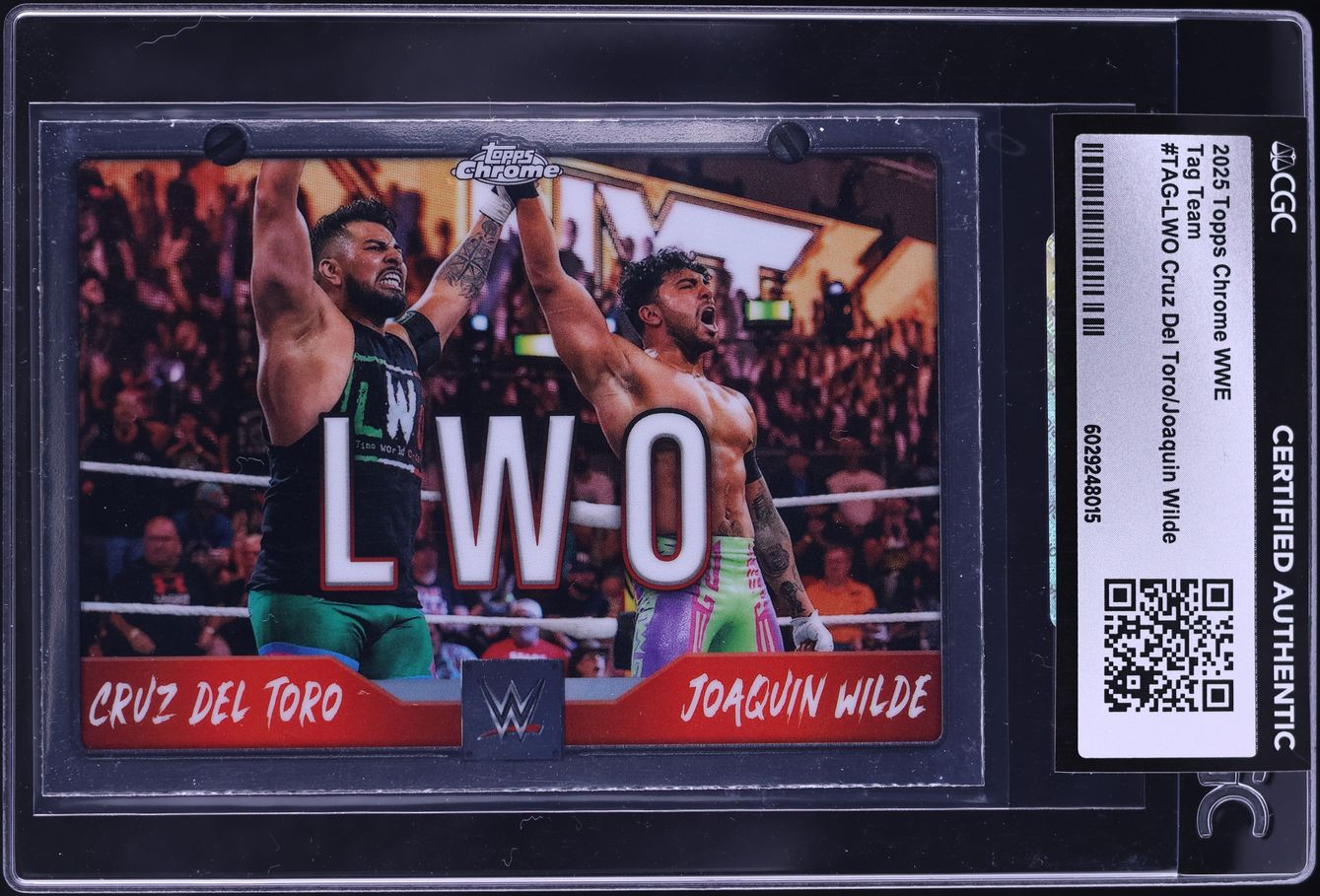 2025 Topps Chrome WWE Tag Team Cruz Del Toro Joaquin Wilde #TAG-LWO CGC ...