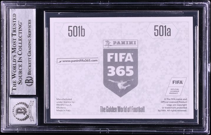 2017 Panini FIFA 365 Stickers Cristiano Ronaldo & Lionel Messi AUTO BAS ...