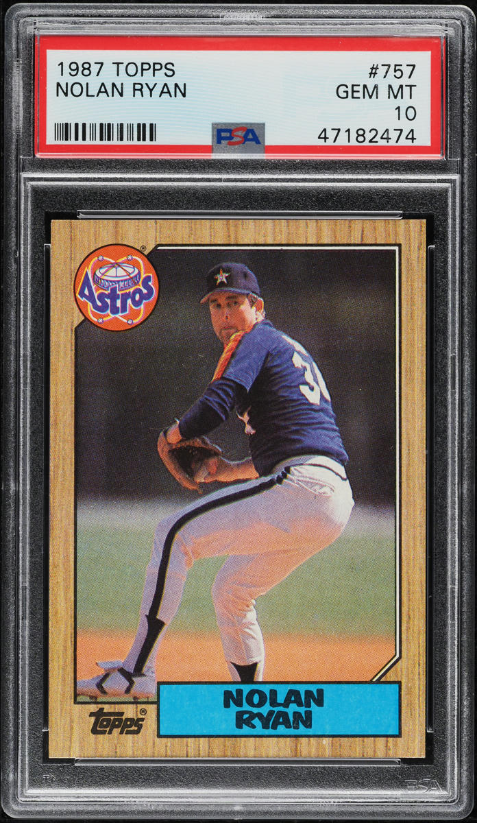 1987 Topps Nolan Ryan #757 PSA 10 GEM MINT on Fanatics Collect