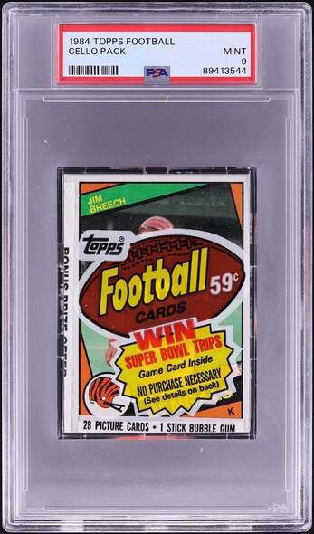 1984 Topps Football Cello Pack Cello Pack PSA 9 MINT on Fanatics Collect