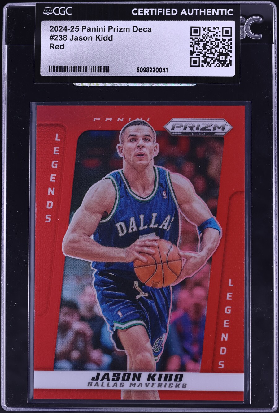 2024 Panini Prizm Deca Red Jason Kidd /199 #238 CGC AUTH on Fanatics ...