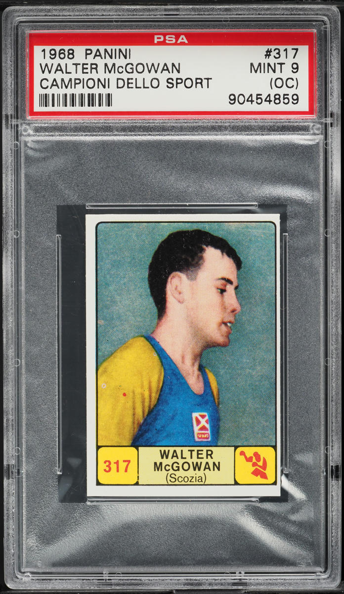 1968 Panini Campioni Dello Sport Walter McGowan #317 PSA 9(oc) MINT on ...