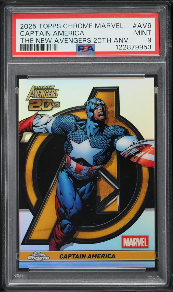 2025 Topps Chrome Marvel The New Avengers 20th Anniversary Captain ...