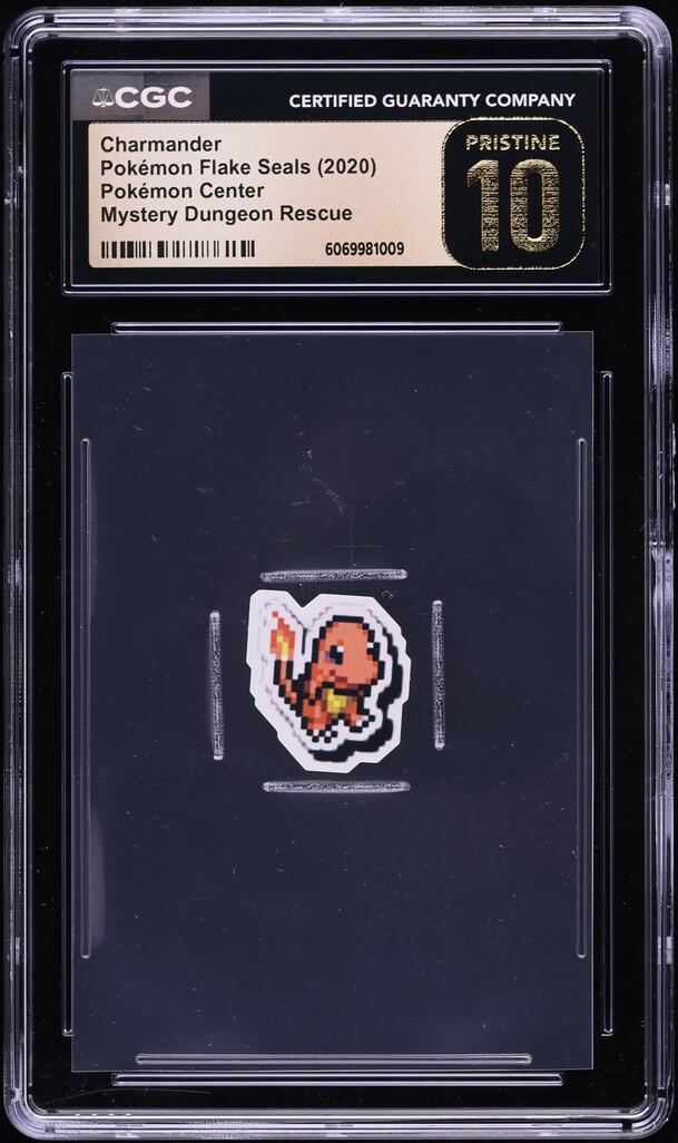 2020 Pokemon Center Flake Seals Mystery Dungeon Rescue Charmander CGC ...